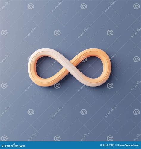A Stylized Infinity Symbol In Soft Pastel Colors On A Blue Background Representing Eternity And