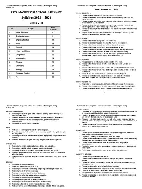 Class 8 Syllabus Pdf Thought Poetry Class 8 Syllabus Pdf Thought Poetry