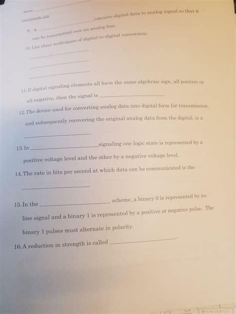 Solved Converts Digital Data To Analog Signal So That It 9 A