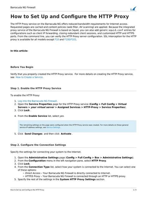 how to set up and configure the proxy pdf proxy server