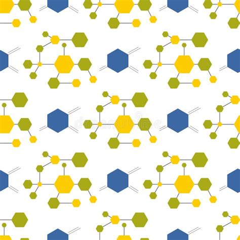 Connection Structure Molecule Of Dna Neurons Background Seamless Pattern Science Technology