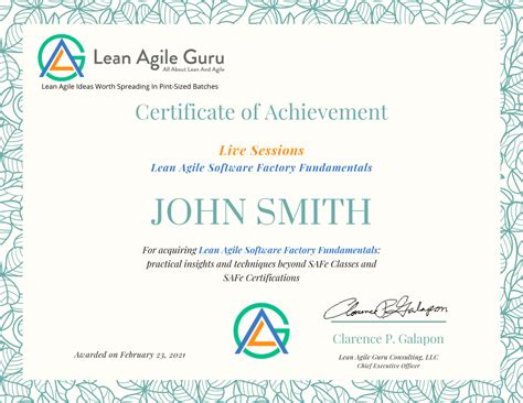 Live Sessions Lean Agile Guru