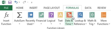 Excel 2013 Functions