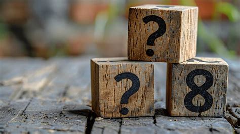 Blocks With Question Marks And Copy Space Questions And Problem Solving