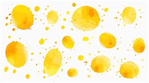 Abstract Yellow Spots On White Background Premium Ai Generated Vector
