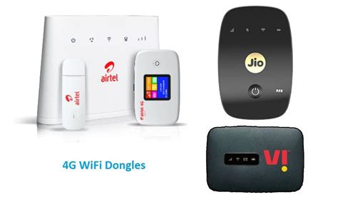 G Lte Dongle Or Wi Fi Data Card Offers Vi Airtel Jio