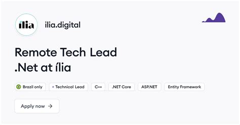 ília is hiring a remote tech lead ília remotework remotejob