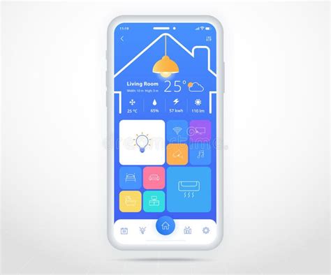 Smartphone Smart Home Controlled App Ux Ui Iot Internet Of Things Technology Digital Future