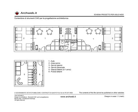 Schema Asilo Nido 05 Archweb Dwg