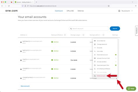 How Do I Delete An Email Account Support One Com
