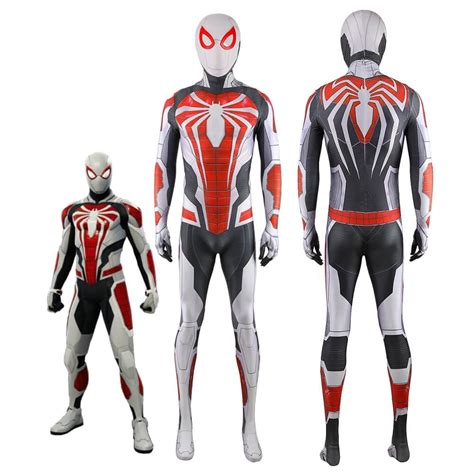 Spider Man Ps5 Remastered Armored Advanced Suit Cosplay Costume Adults