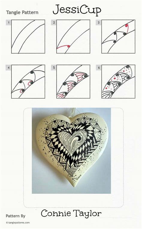 How To Draw JESSICUP TanglePatterns Com
