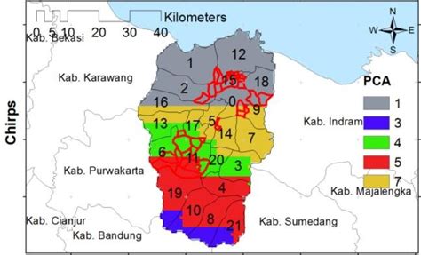 The Results Of Climate Regionalization Using Hierarchical Technique For