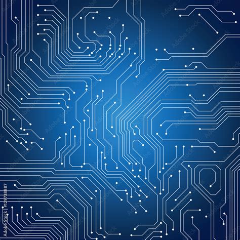 Circuit Board Background Vector Stock Vector Adobe Stock