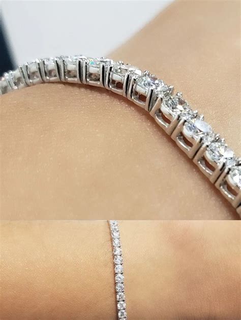 5 Carats Tennis Bracelet Natural Diamonds G Color Vs2 Si1 Clarity