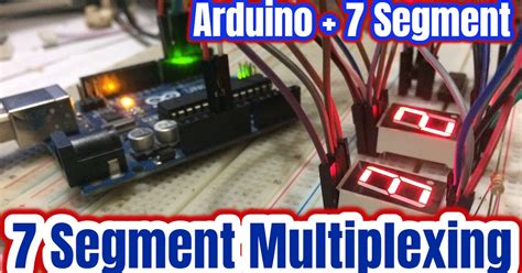 7 segment display multiplexing with 74hc595 shift register using