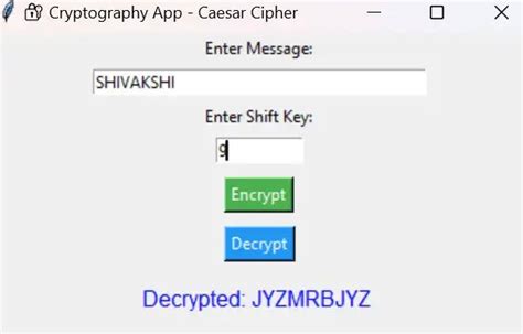 Cryptography App In Python Using Gui Codewithcurious