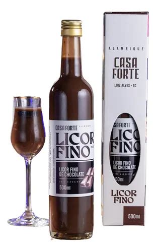 Licor Fino De Chocolate Casa Forte 500ml Parcelamento Sem Juros