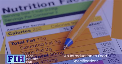 An Introduction To Food Specifications