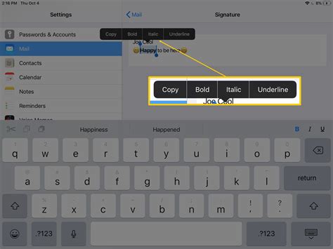 How To Edit Your IPhone Or IPad Email Signature