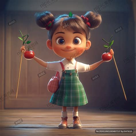 Ai创作图ip形象番茄品牌形象 写实卡通人物 卡通写实人物 番茄ip形象 3d卡通人物 卡通写实漫画人物 美食总动员 儿插少女 3d卡通女孩 儿插女孩 小女孩儿插 3d卡通形象 草莓女孩儿