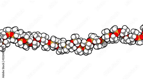 Silicone Oil Polydimethylsiloxane Pdms Silicone Polymer Chemical Structure Linear Fragment