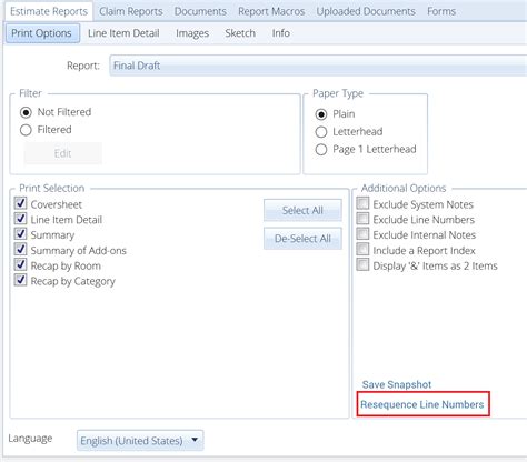 Resequence Line Items In Xactimate Online Xactware Help