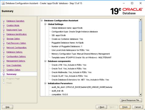 Create And Configure Oracle Database C For IFS Applications