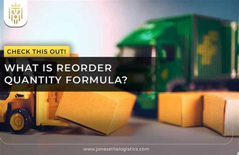 What Is Reorder Quantity Formula Jones Elite Logistics