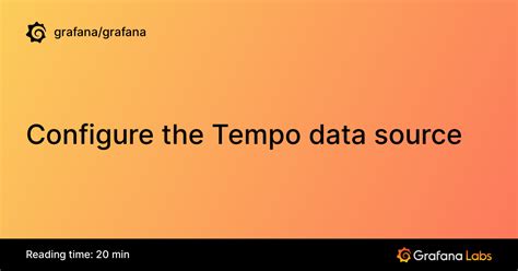 Configure The Tempo Data Source Grafana Documentation