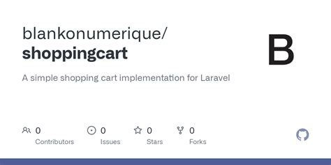 Github Blankonumeriqueshoppingcart A Simple Shopping Cart