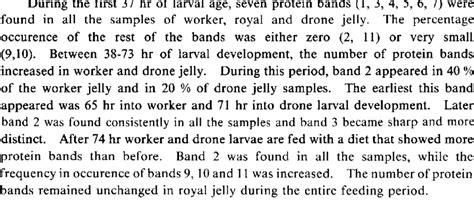 The Rf Values And Their Percentage Present For Each Development Stage Download Scientific
