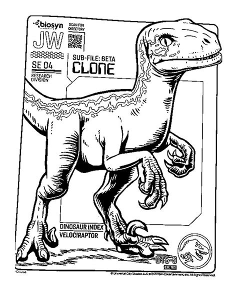 Jurassic World Dominion Coloring Pages