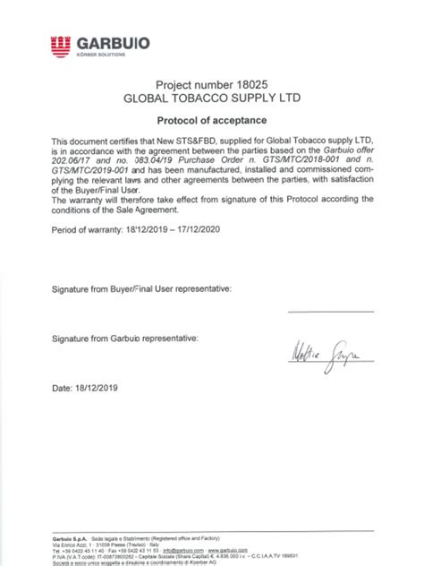 Protocol Of Acceptance Pdf Protocol Of Acceptance Pdf