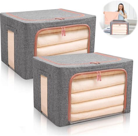 Minicoco Clothes Storage Bags 2 Pack Closet Organizers And Storage