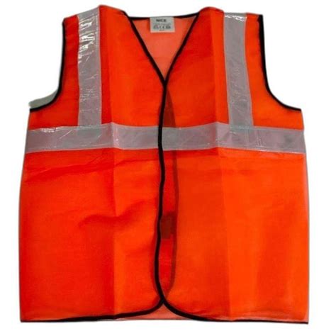 Reflective Orange Polyester Radium Safety Jacket Size Free Size Gsm