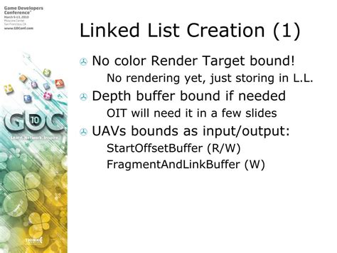 Ppt Oit And Indirect Illumination Using Dx11 Linked Lists Powerpoint
