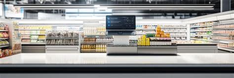 Smart Cashier Technology Enhances Shopping Experience In Automated Supermarket Checkout Area