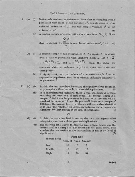 Anna University Ma 5165 Statistical Methods For Engineers April May 2019 Question Paper