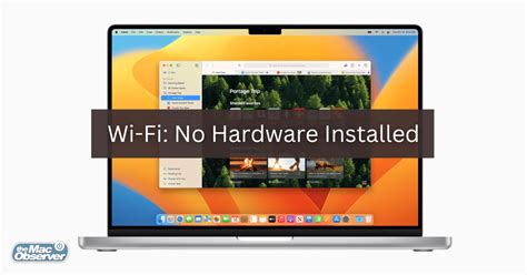 How To Fix No Wi Fi Hardware Installed On Mac