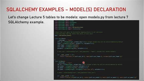 Lecture 7 Intro To Sqlalchemy Video Youtube
