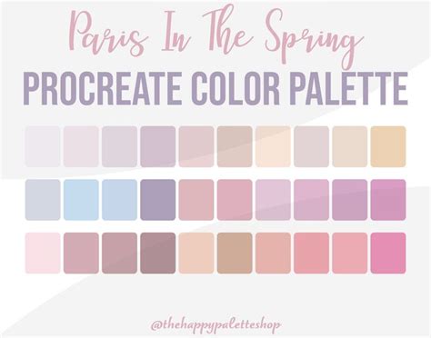Pink Procreate Color Palette IPad Lettering Digital Art Digital