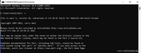 Windows中perl命令的安装windows Perl Csdn博客