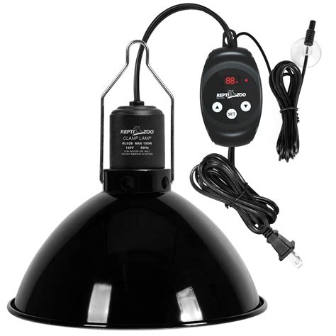 Amazon.com: REPTIZOO Reptile Light Fixture with Dimming Thermostat, 8.5 Inch Deep Dome Lamp ...
