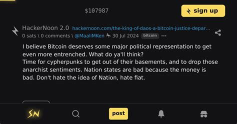 Hackernoon 20 Stacker News ~bitcoin