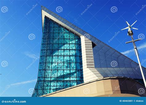 Facade Of Modern Building Modern Architecture Building With Identical Windows Editorial Image