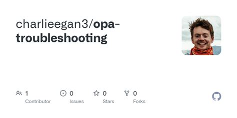 GitHub Charlieegan Opa Troubleshooting