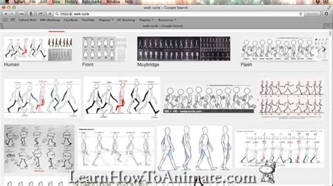 Walk Cycle Animation Front