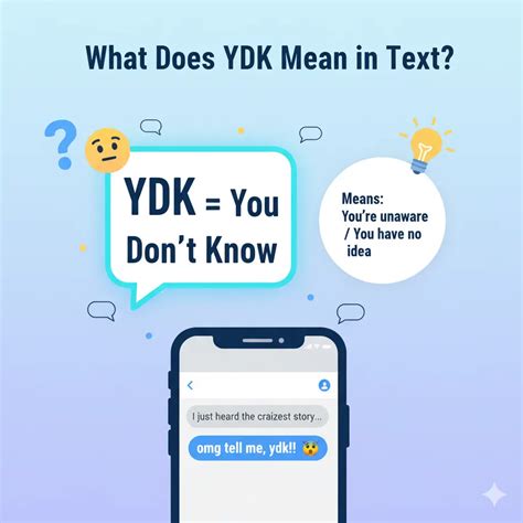 Ydk Meaning In Text 💬