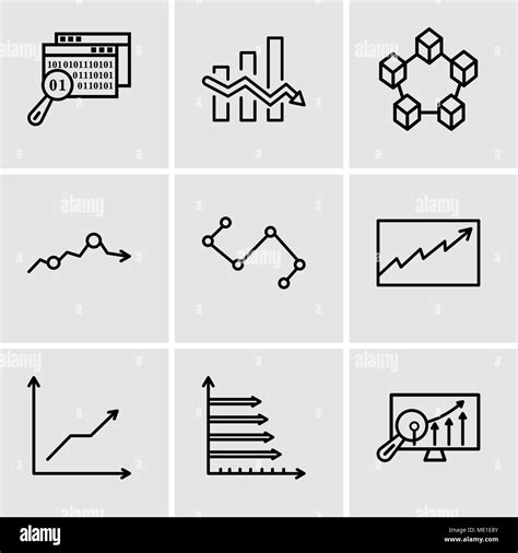 Set Of Simple Editable Icons Such As Analytics Settings Analytic Data Analytics Descending